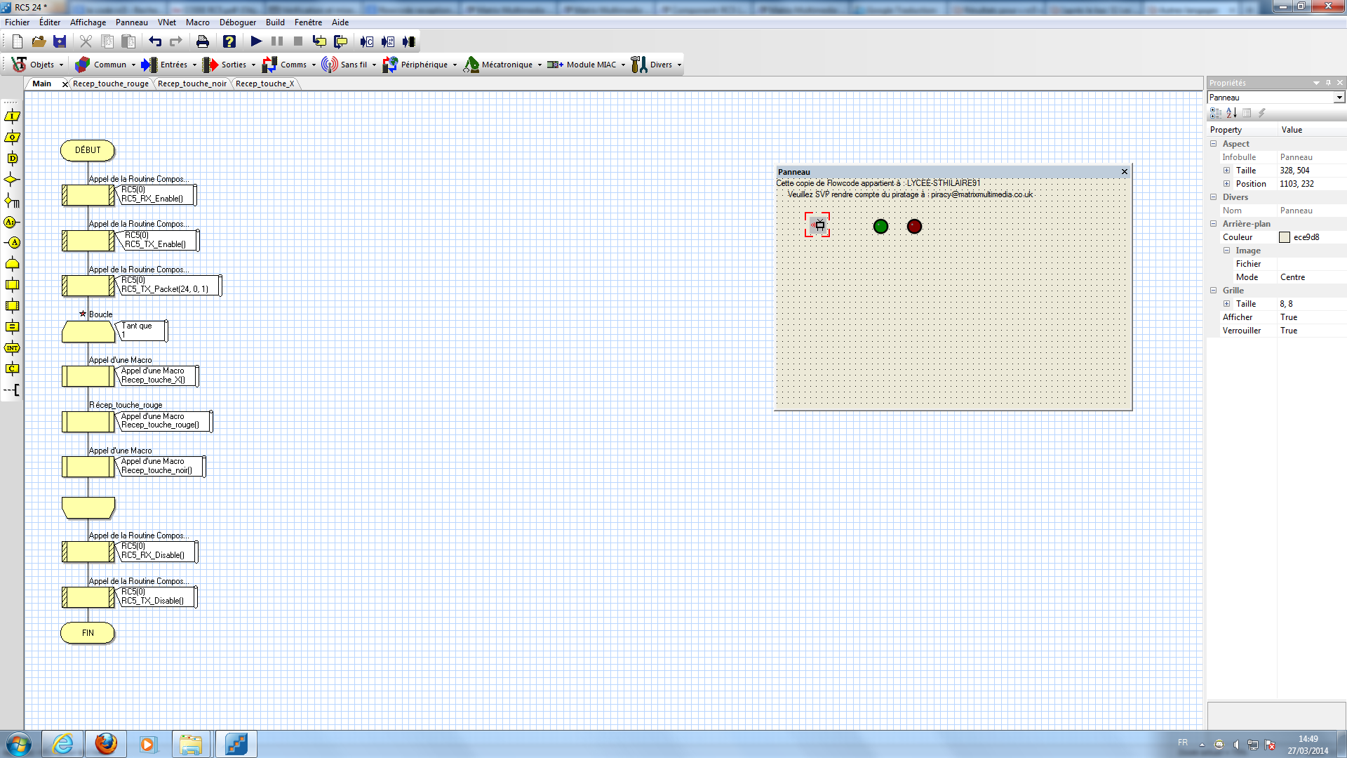 Flowcode RC5 (URGENT) par TheGhost_Lion - page 1 - OpenClassrooms