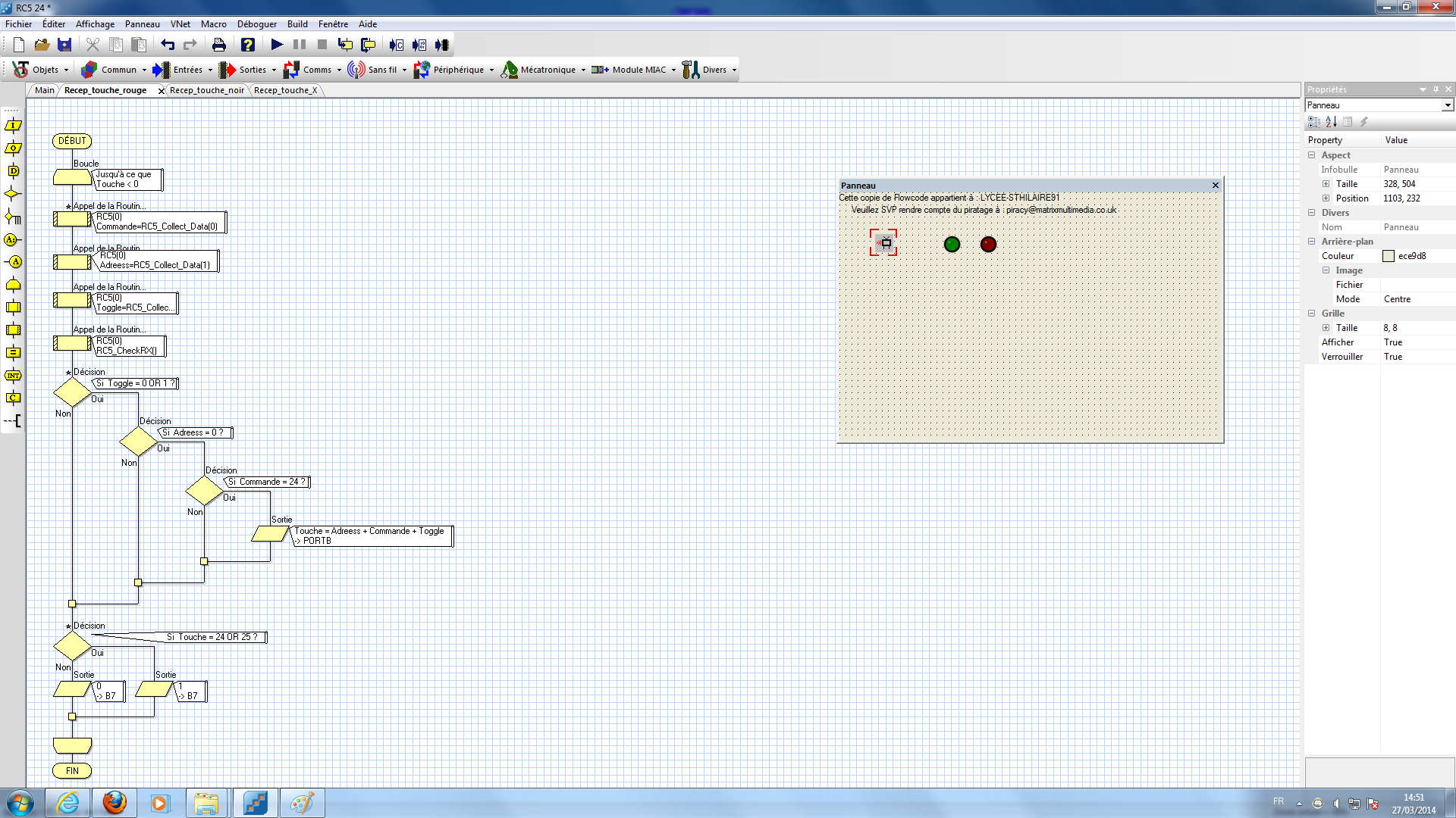 Flowcode RC5 (URGENT) par TheGhost_Lion - page 1 - OpenClassrooms