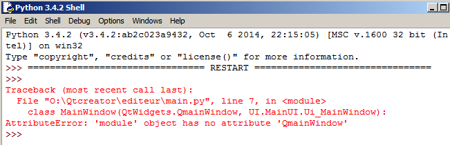 [Résolu] Qt et Python - page 1 - OpenClassrooms
