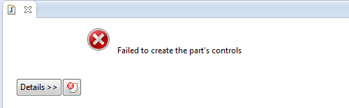 Problème Eclipse Impossible D Ouvrir Fichier Java Failed To Create The Part S Controls Par