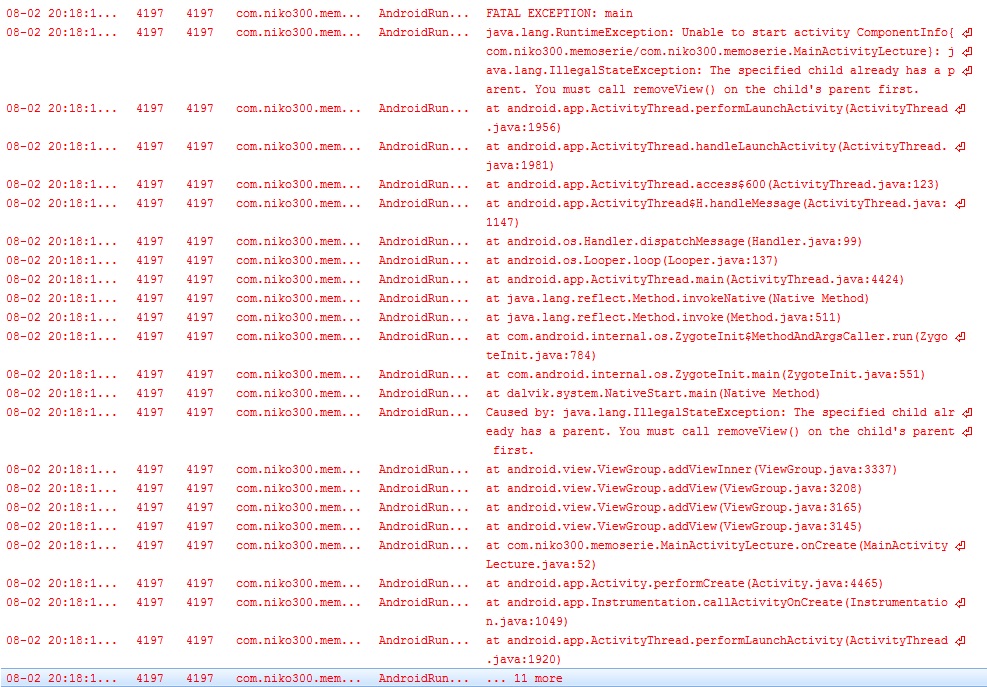 L'ajout des Composants Dynamiquement (ANDROID) par youyou6789 - page 1 - OpenClassrooms