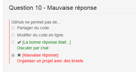 [Résolu] Quiz erroné - Gérer son code avec Git et GitHub par Attila33 - page 1 - OpenClassrooms