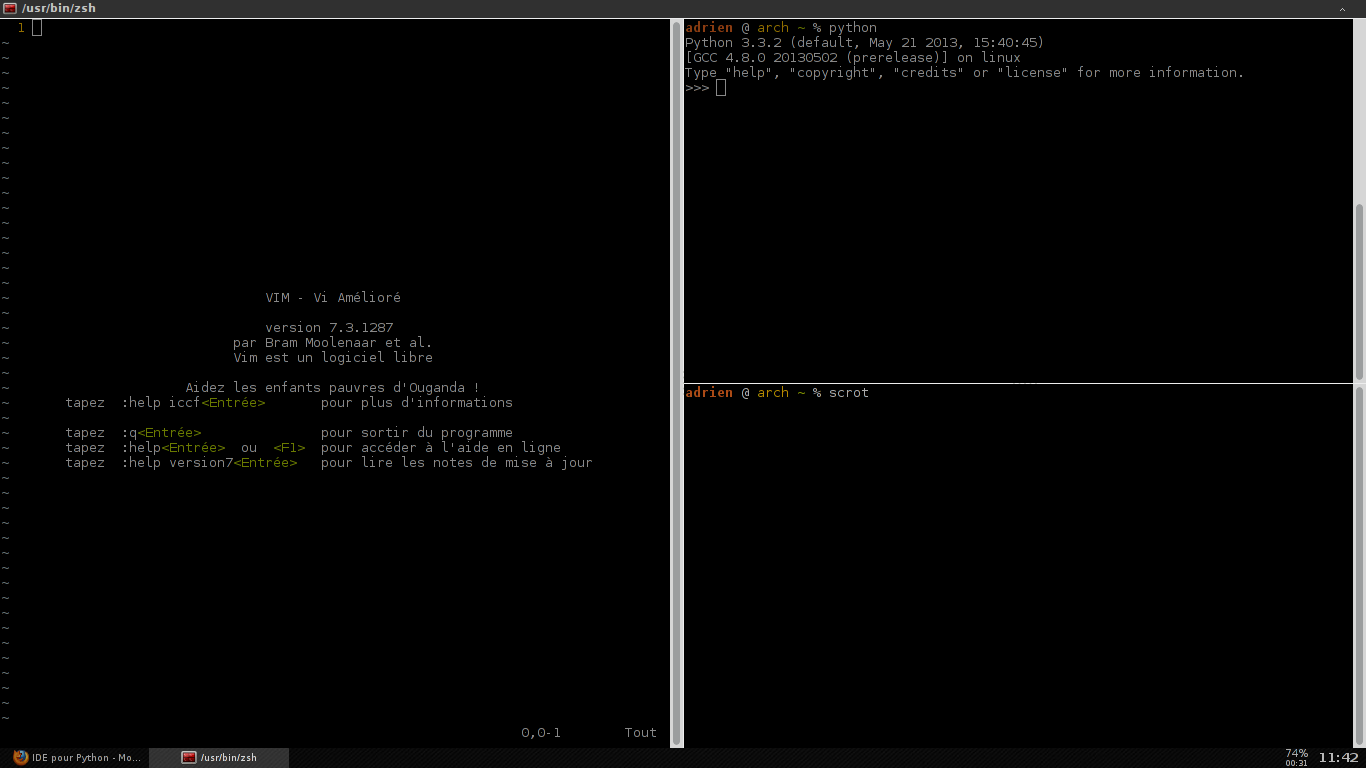 IDE pour Python par evrardgahotmail - page 1 - OpenClassrooms