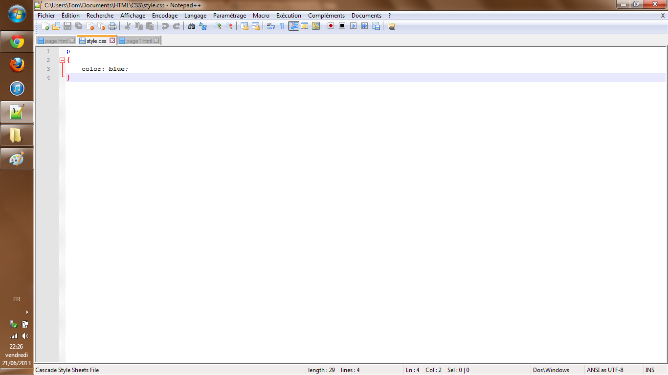 Résolu Probleme Css Et Notepad Reconnaissance Du Css Par Dino91