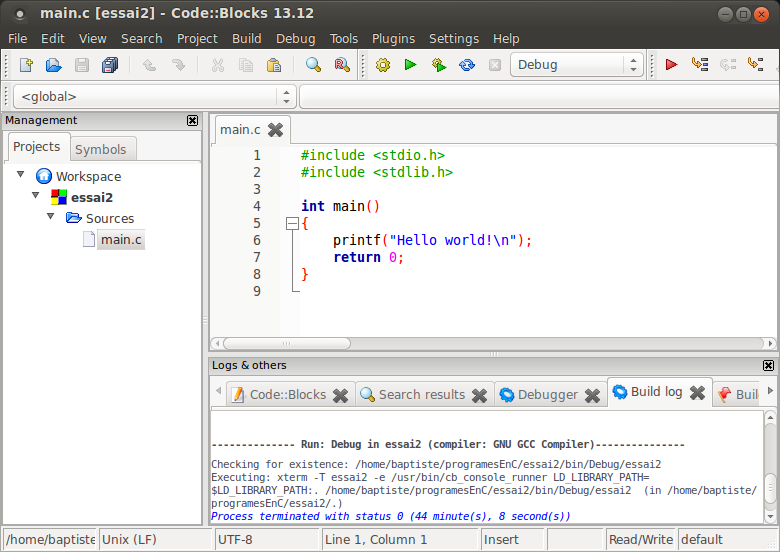 [Résolu] erreur de code::blocks à la tentative d'exécution - à l ...