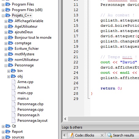 [Résolu] Exercice "Personnage" du cours "Site du zéro" - Site du zéro ...
