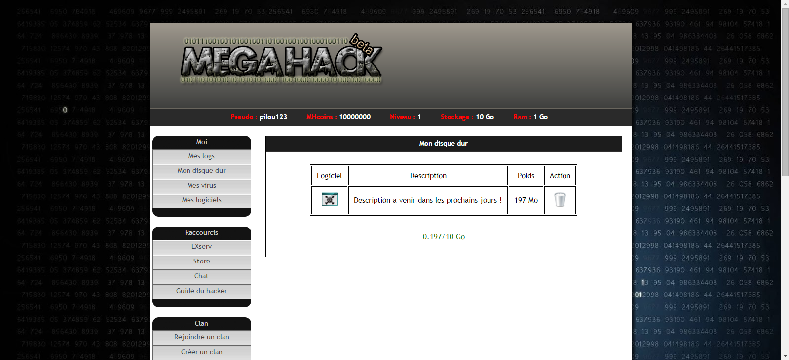 [jeu web] Méga Hack Online - Simulation de hack par InGamesStudio ...