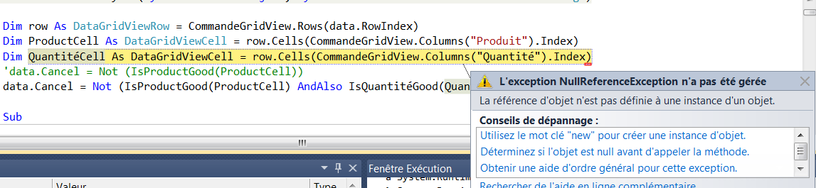 remplir une ligne dans datagridView par sali2801 - page 1 - OpenClassrooms