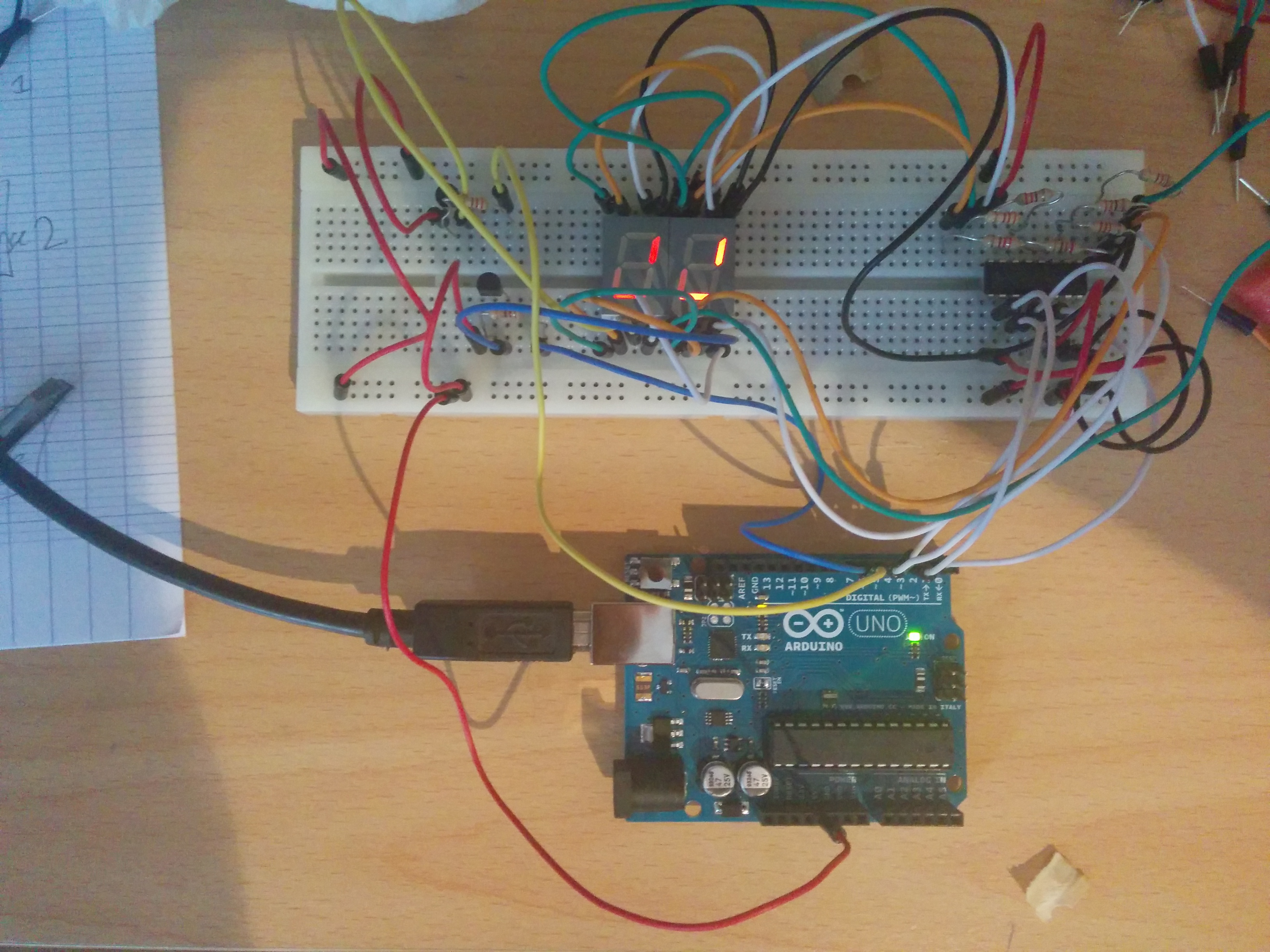ARDUINO TP parking - Cablage décodeur. par vigifroid - OpenClassrooms