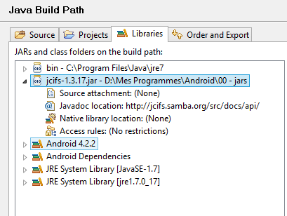 JCIFS - Problème de Connection pc/tablette par Frieurieud - OpenClassrooms
