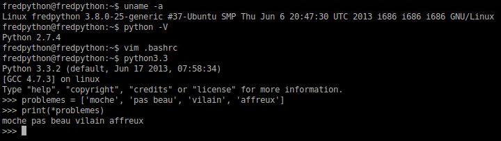 [Résolu] Interpréteur de commandes Python tout moche - Customisation par petitpadawan - page 1 ...