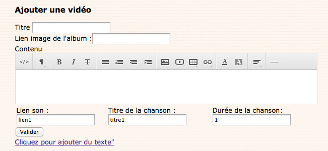 Création formulaire dynamique + traitement SQL par azalgath - page 1 ...