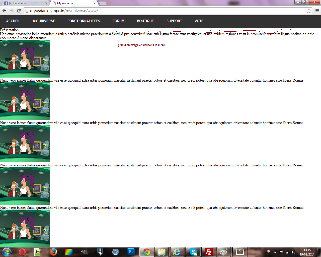 Résolu Css Ombre Dune Div Qui Chevauche Une Autre Openclassrooms