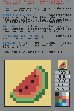 [Homebrew Nintendo DS] myPixelArt - Pour faire du pixel art n'importe ...