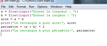 calculer l'aire et le périmètre d'un rectangle ? par BurNouTdu18 - page ...