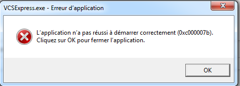 [Résolu] Erreur 0xc000007b sur beaucoups de programmes par MehdyZ ...