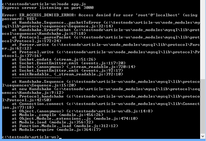 [node Js]se Connecter à Mysql Suivi Dun Tutoriel Pour Webservice