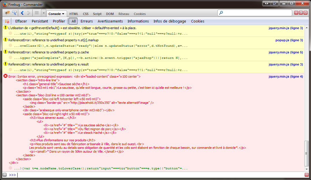 [Résolu] Magnific popup ouverture fichier PHP par Thairo - page 1 ...