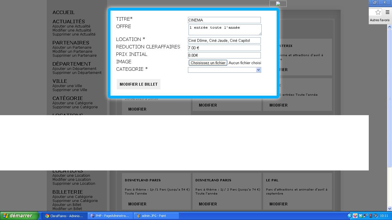 [Résolu] formulaire de modification dans fenêtre modale par RClerc - page 1 - OpenClassrooms