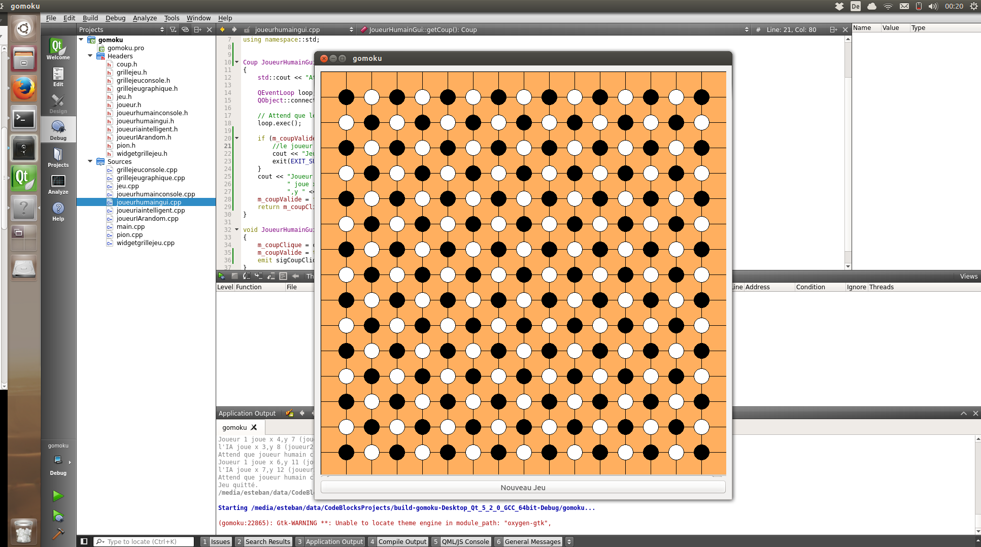 [Programme] [jeu] gomoku ninuki - Intelligence artificielle et ...