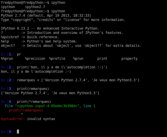 [Résolu] Interpréteur de commandes Python tout moche - Customisation par petitpadawan - page 1 ...