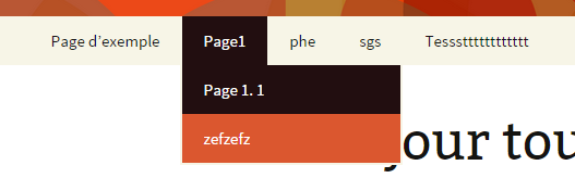 Menu horizontal déroulant HTML/CSS - Thème Twenty Thirteen de WordPress par Kakolio - page 1 ...