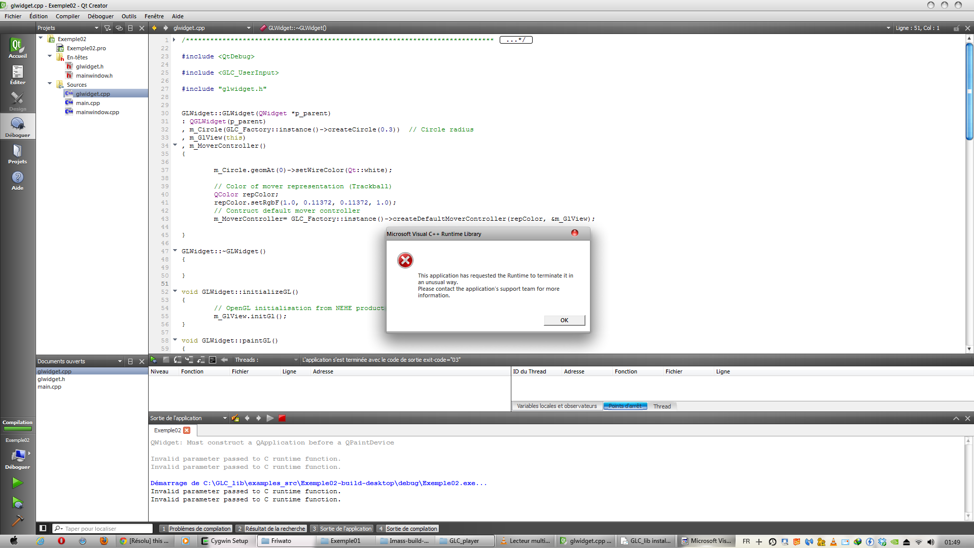GLC_Lib runtime erreur par DevMoms - OpenClassrooms