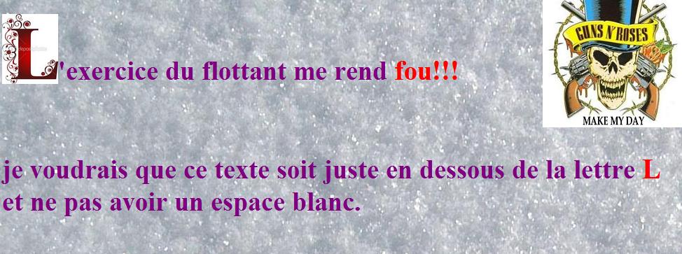 Résolu Css Et Html Les Flottant Par Nooses Page 1 Openclassrooms