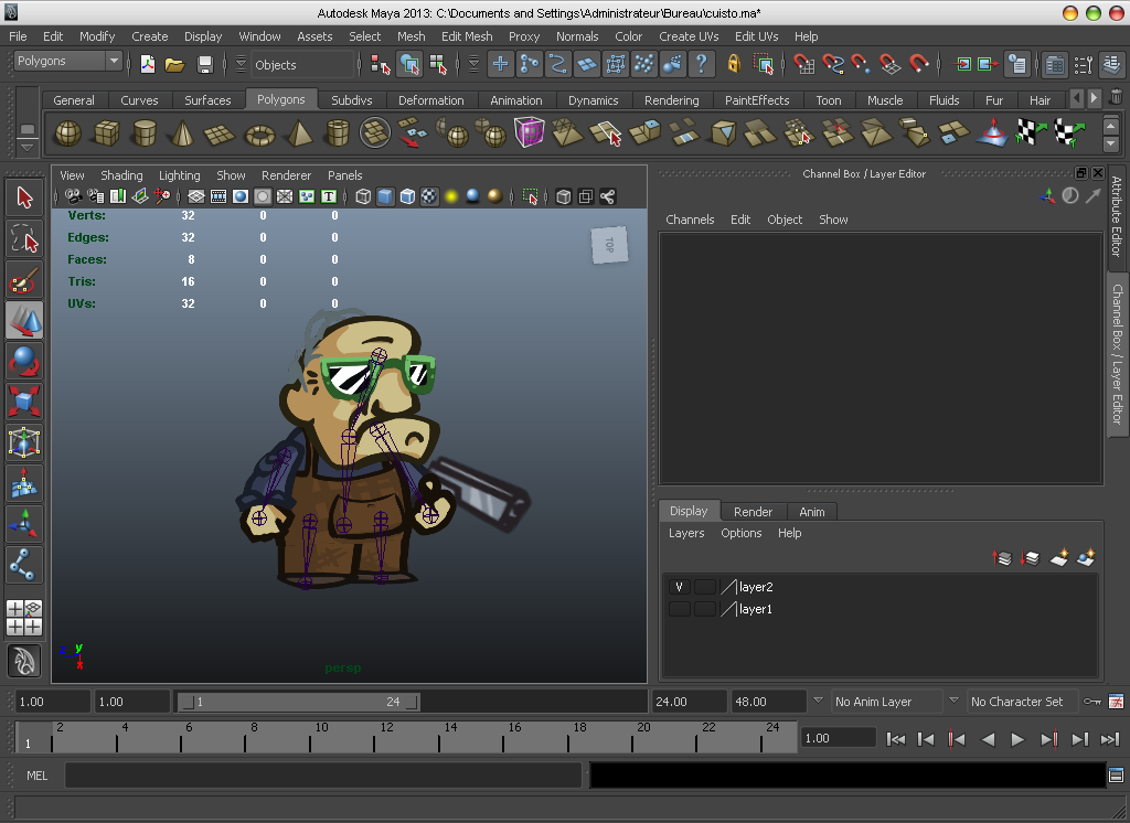 [Maya] Animation 2d rig par Darkate - page 1 - OpenClassrooms