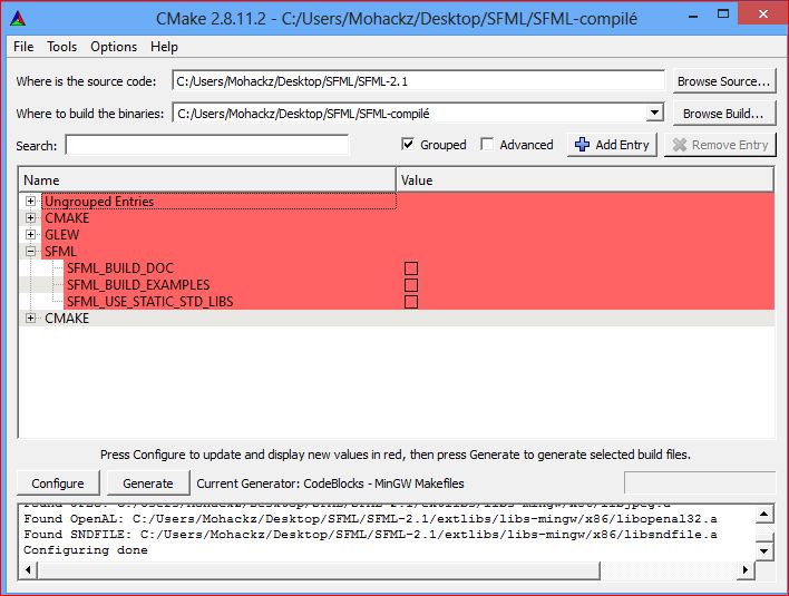 Pour ceux qui veulent installer SFML 2.1 - Installatio de la SFML2 sur Code::Blocks par Mohack ...