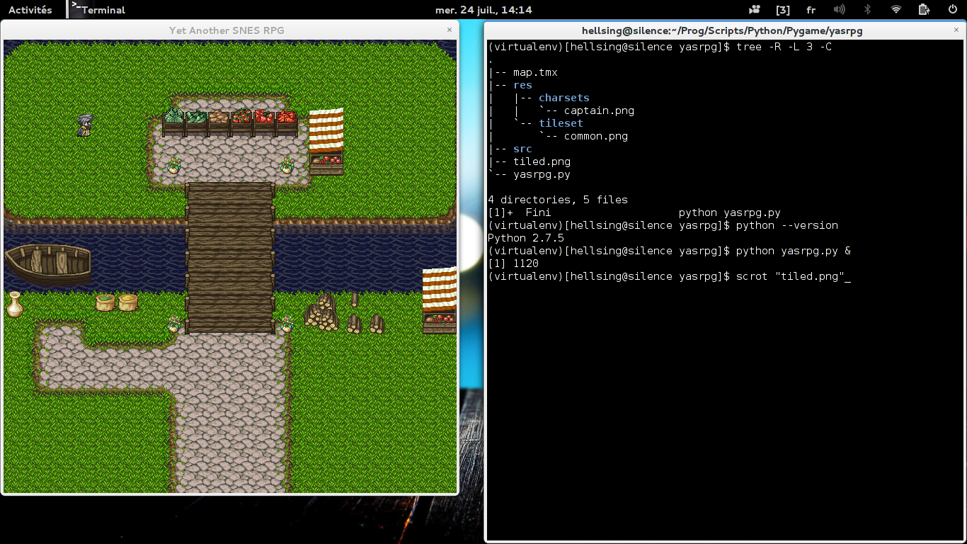 [Pygame] Entrainement : Création d'un mini-rpg - Besoin d'idées, d'aide, de graphismes, etc ...
