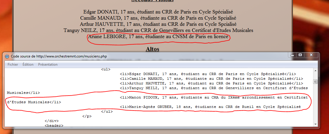 [Résolu] WTF??!!?? - Code source différent de contenu...!! par jgarbarg ...
